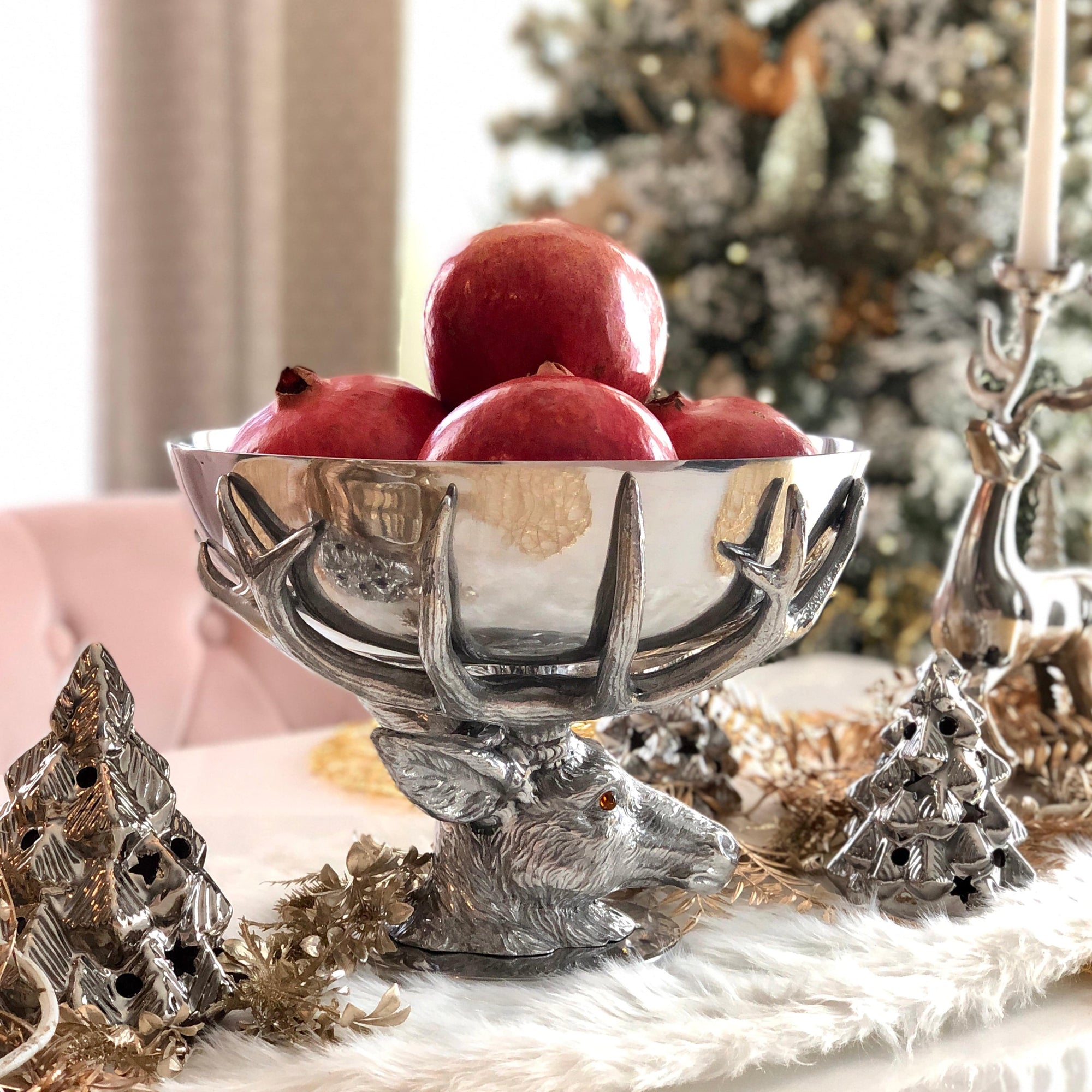 Arthur Court Lodge Style Versatile Antler Centerpiece Bowl Perfect for ...