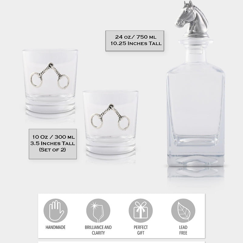 Arthur Court's versatile decanter set: Perfect for equine-themed ...