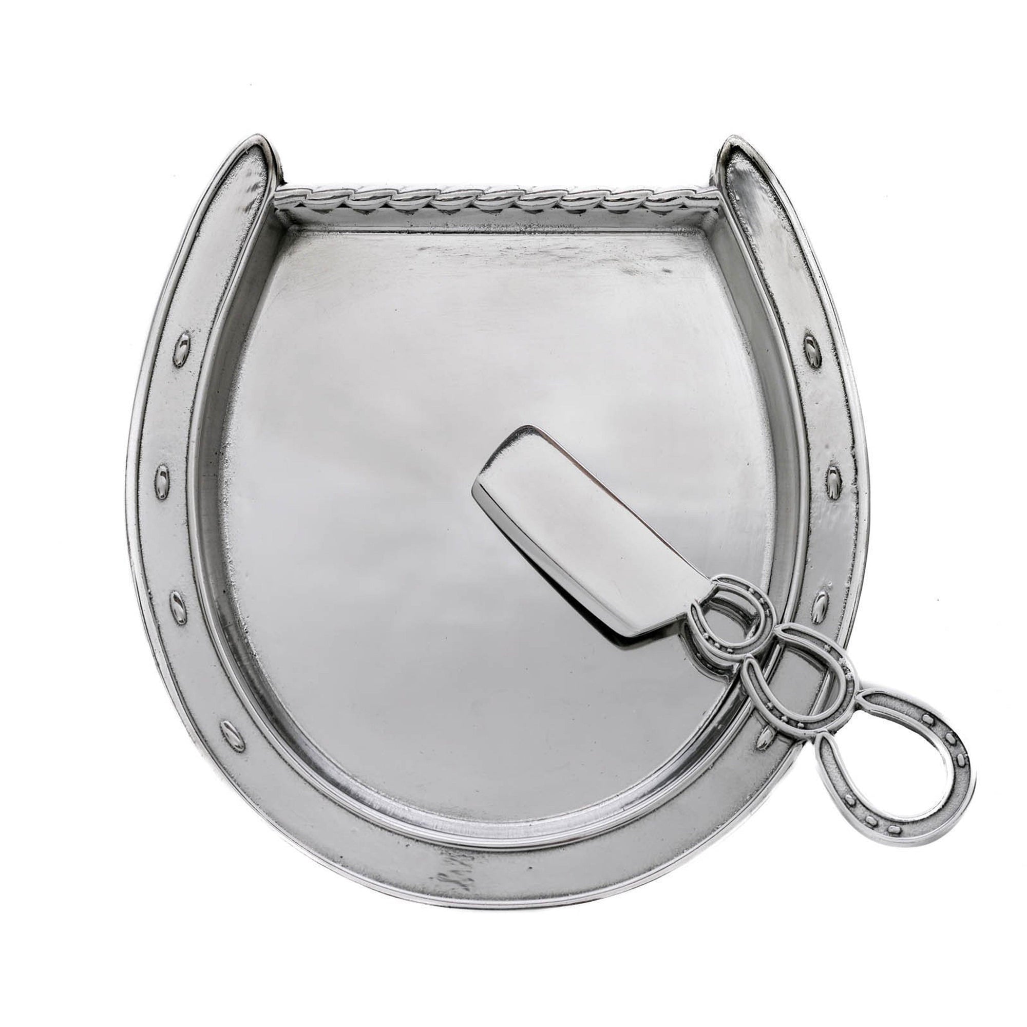 High-quality Aluminum Horseshoe Plate with Server by Arthur Court ...