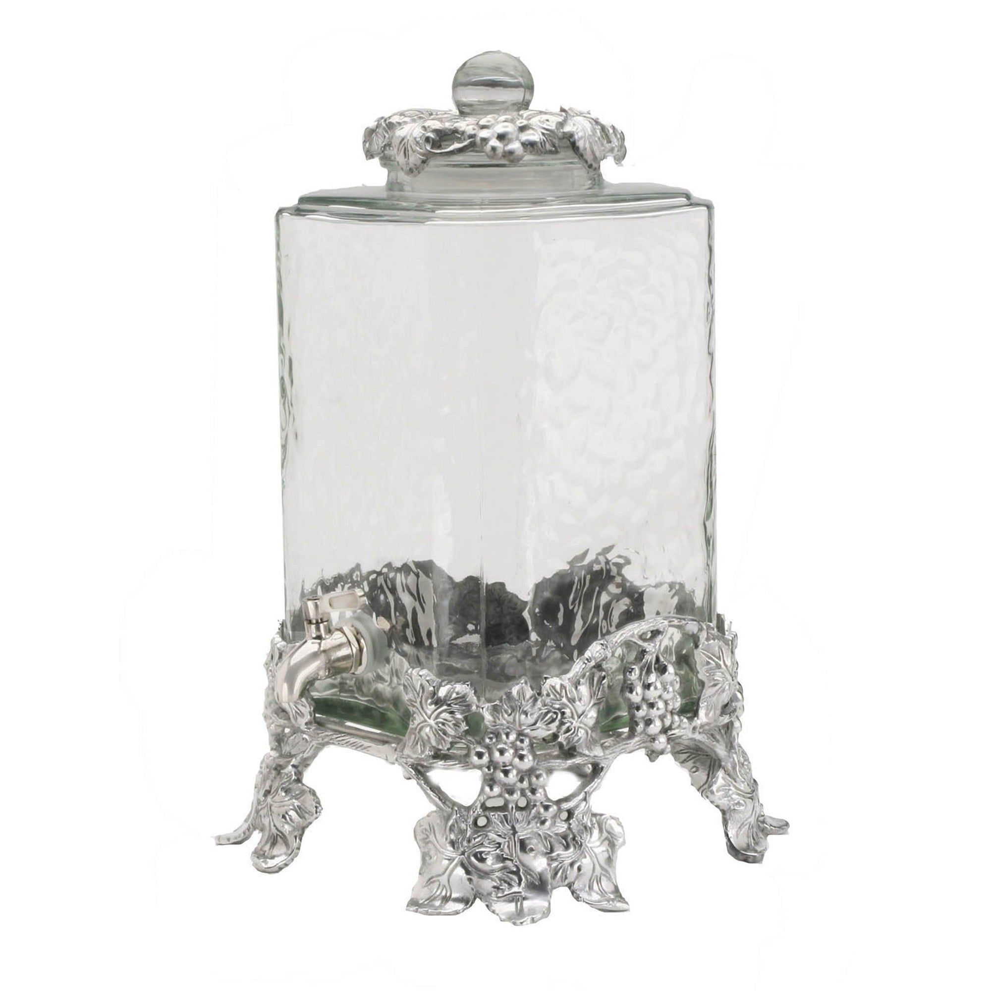 High-end Glass Beverage Server with Grape Design for Gifting | Arthur ...