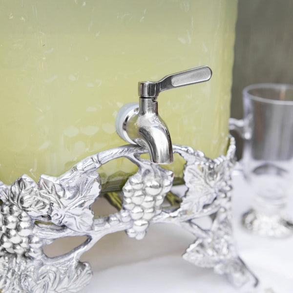 High-end Glass Beverage Server with Grape Design for Gifting | Arthur ...