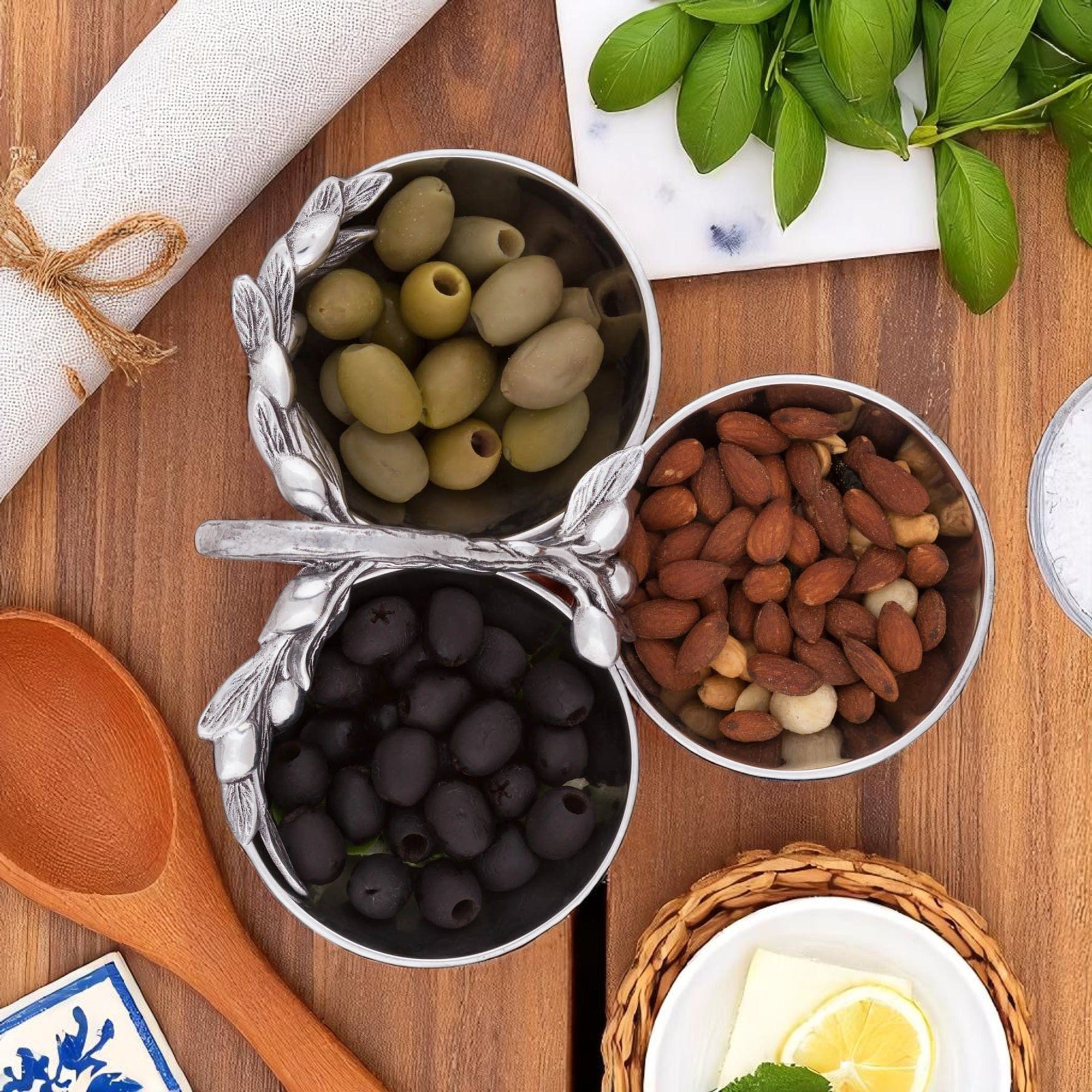 Olive Grove Collection Ceramic Serving Bowls: Versatile for Every Event ...