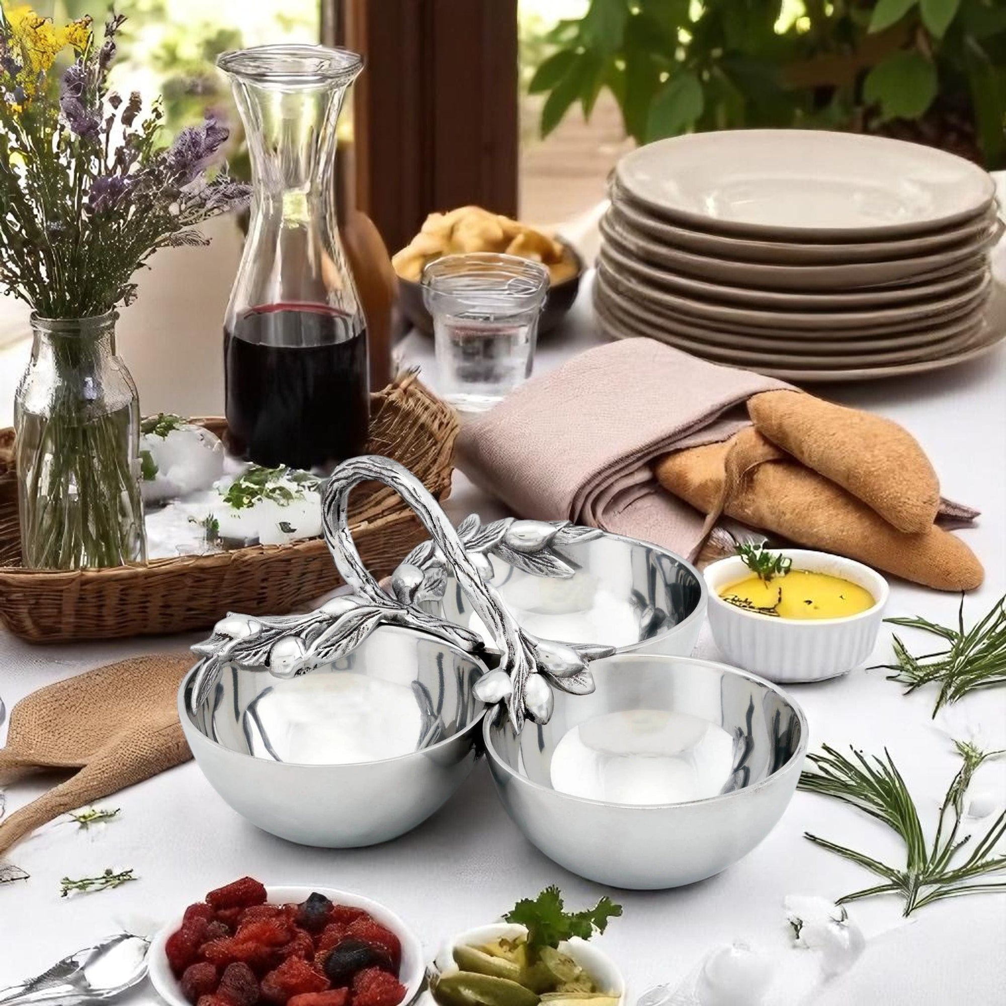 Olive Grove Collection Ceramic Serving Bowls: Versatile for Every Event ...