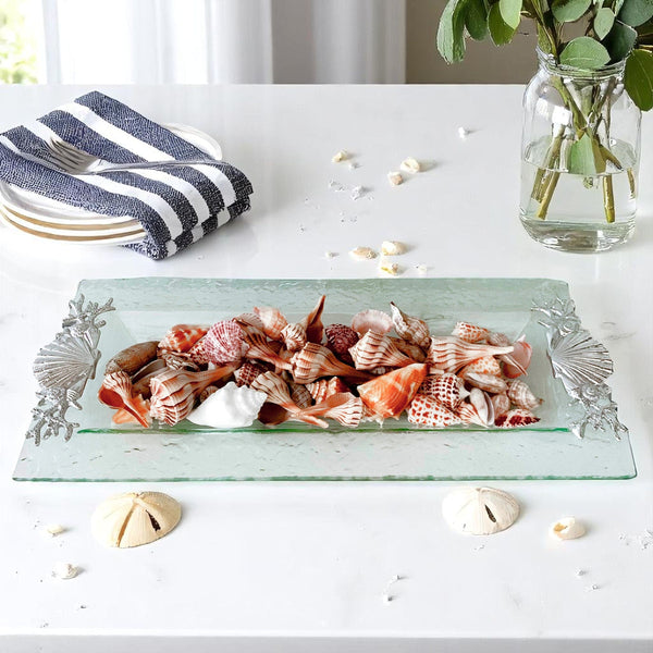 Stylish marine table decor - Sea Life Oblong Tray | Sea and Shore ...